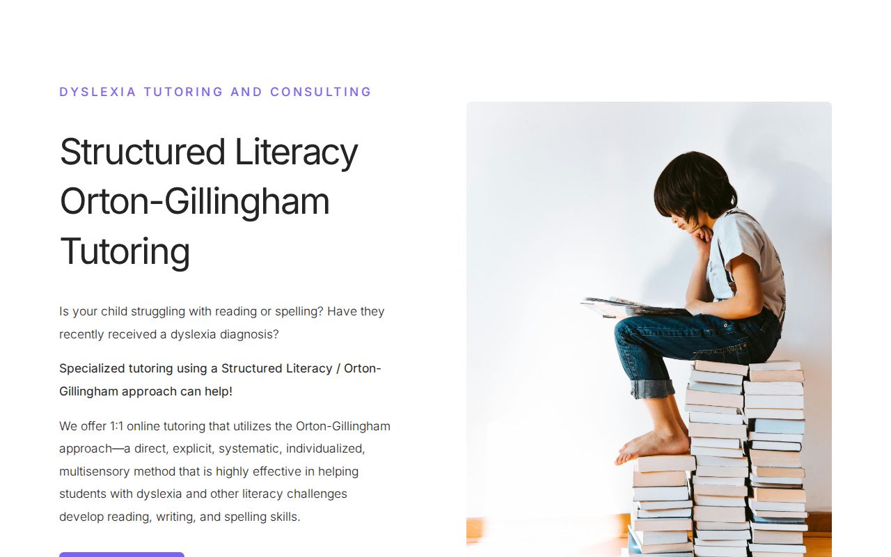 Structured Literacy Orton-Gillingham Tutoring in Toronto